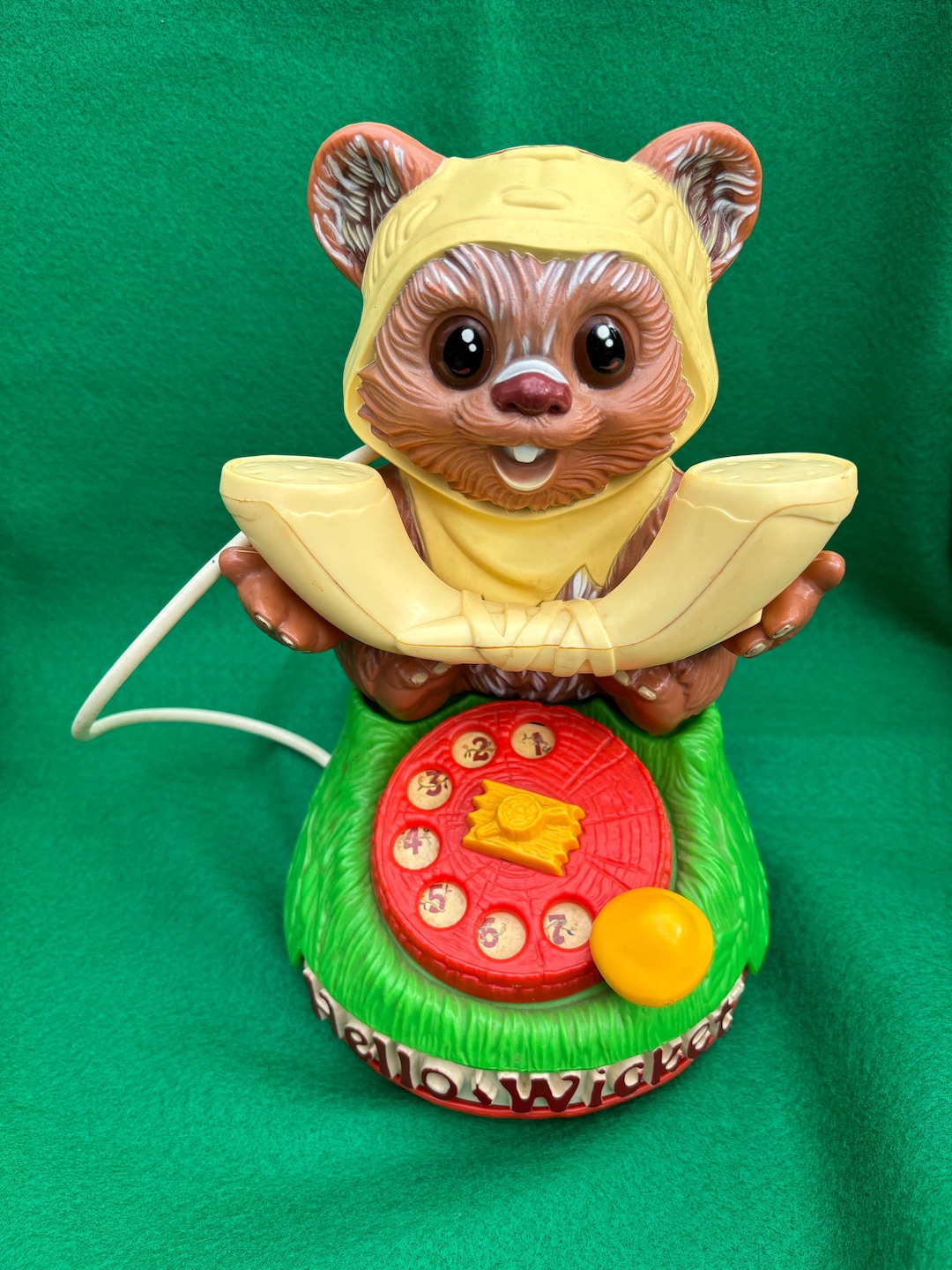 Star Wars Hello Wicket Ewok Talking Telephone Phone Rotary Dial 1984 - Etsy