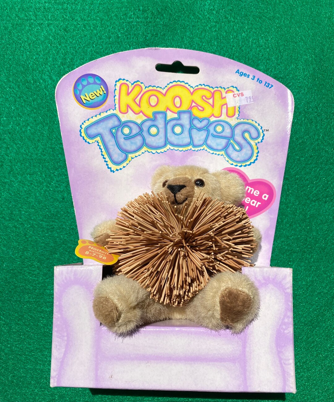 Koosh Teddies Norton the Teddy Bear Koosh Collectibles in Original Box ...