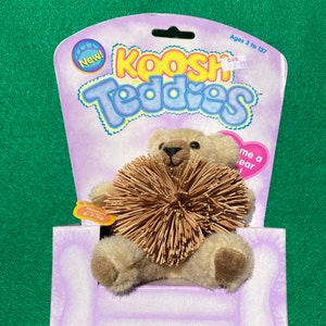 Koosh Teddies Norton the Teddy Bear Koosh Collectibles in Original Box ...