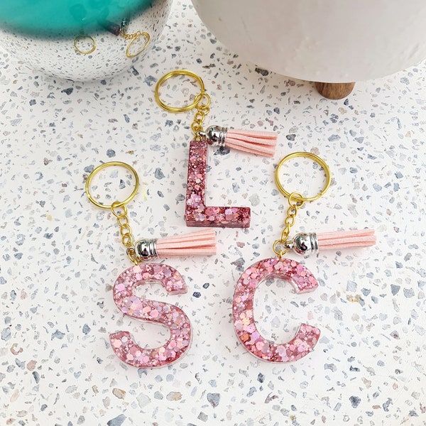 Letter Keyring - Etsy