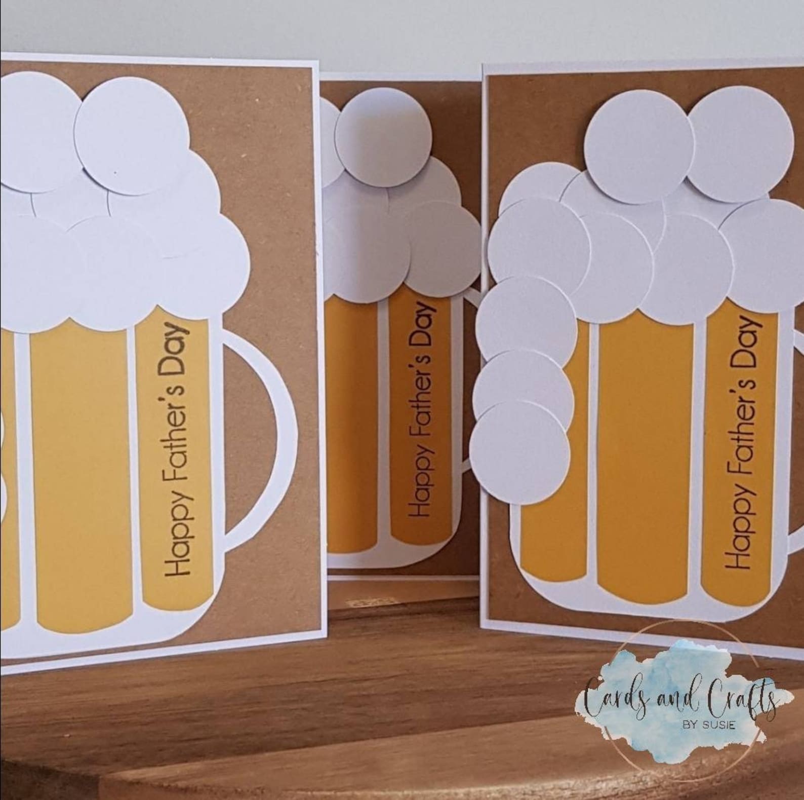 Beer Card Happy Fathers Day Card Dsshandmade - Etsy Australia