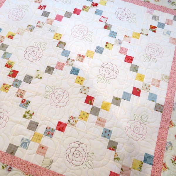Rose Quilt Pattern - Etsy