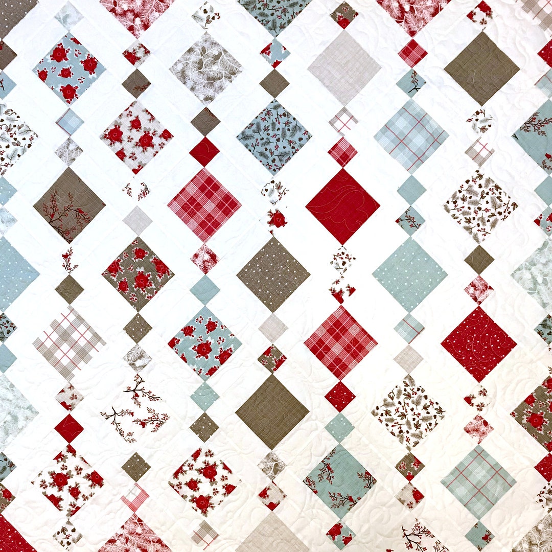 Cascading Diamonds Quilt Pattern Digital Download PDF - Etsy