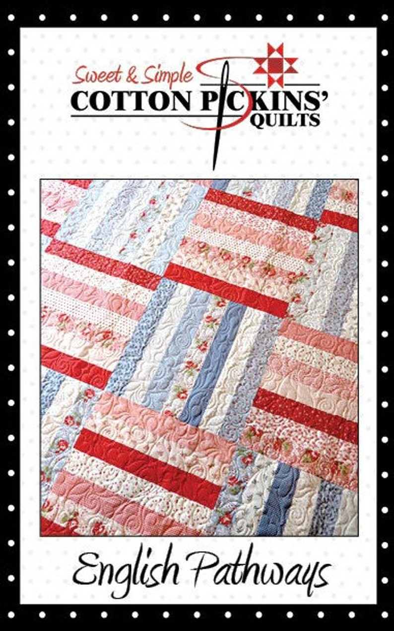 English Pathways Quilt Pattern Digital Download PDF - Etsy