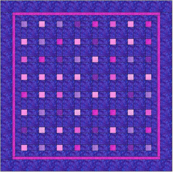 Purple Rain Quilt Pattern Digital Download PDF - Etsy