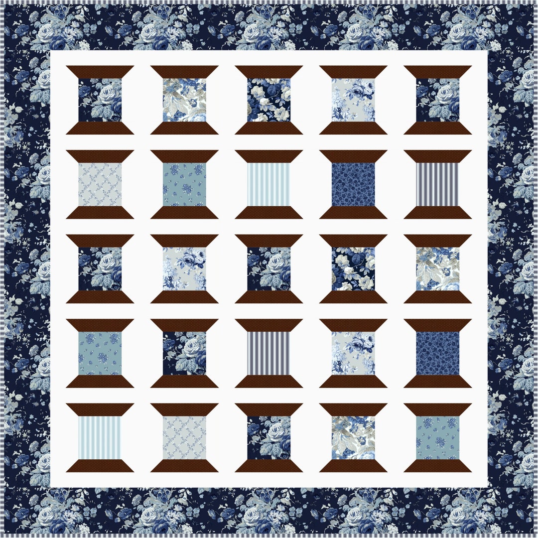 Vintage Spools Quilt Pattern Digital Download PDF - Etsy