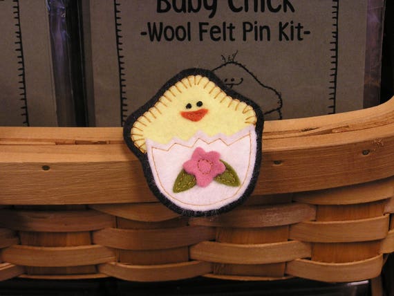 Baby Chick Wool Felt Pin Pattern Digital Download PDF | Etsy