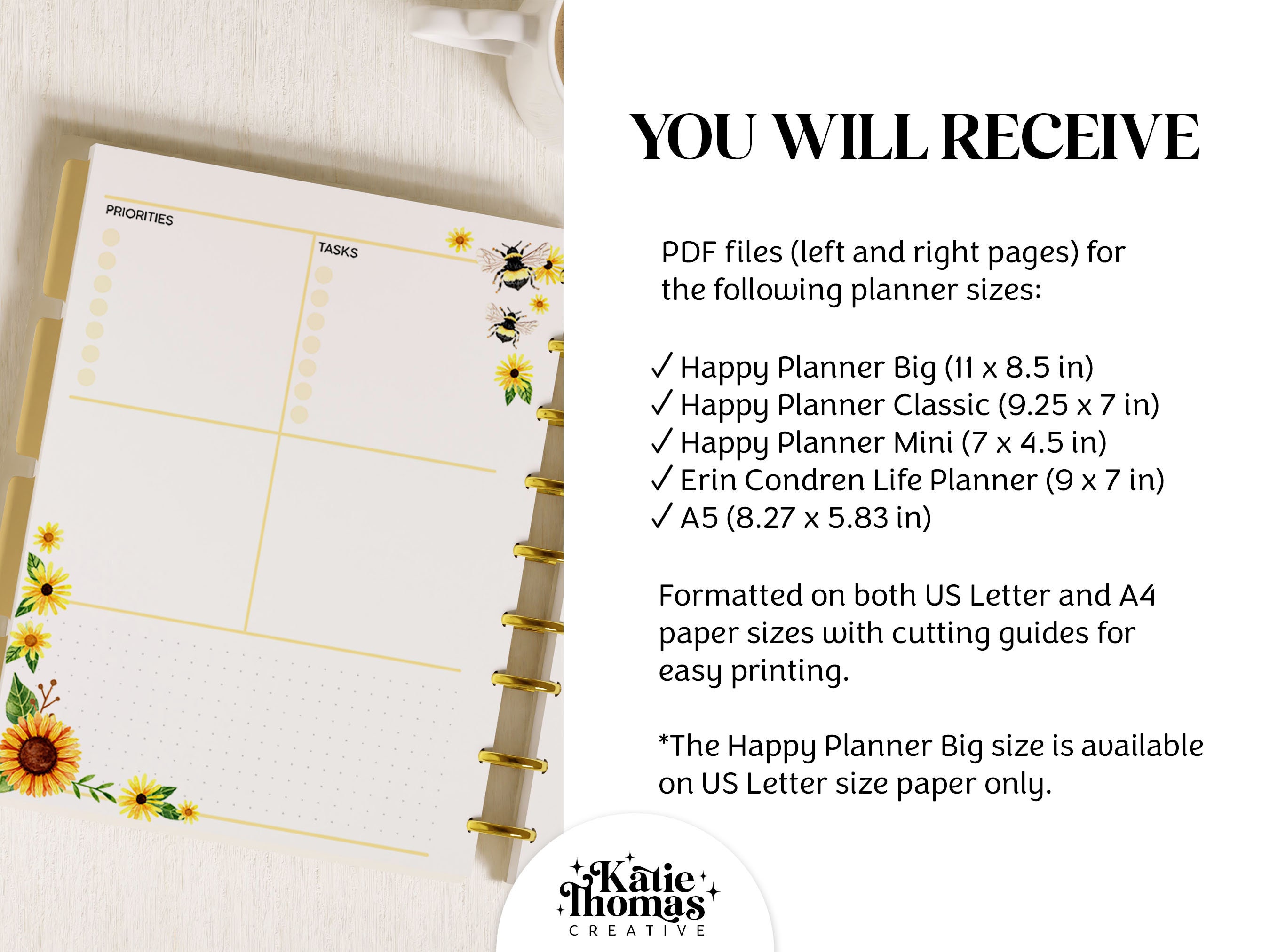 WEEKLY DASHBOARD Planner Inserts for Happy Planner Classic - Etsy Australia