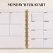 WEEKLY DASHBOARD Minimalist Planner Inserts Fits Happy Planner Classic ...