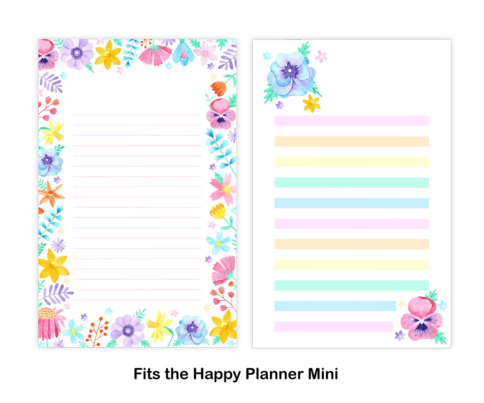 Rainbow Floral Printable Letter Writing Paper Printable - Etsy Australia