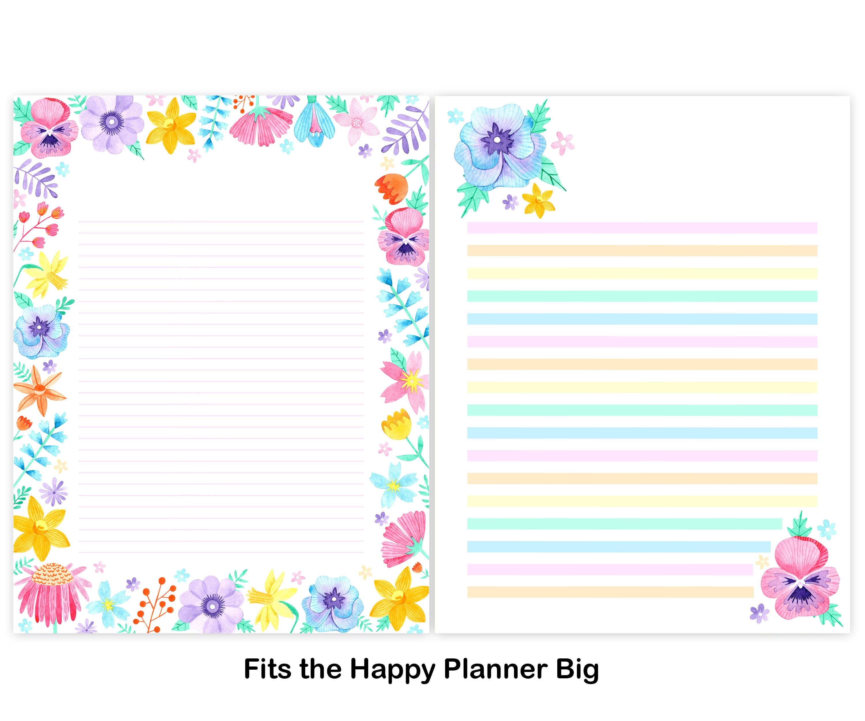 Rainbow Floral Printable Letter Writing Paper Printable - Etsy Australia