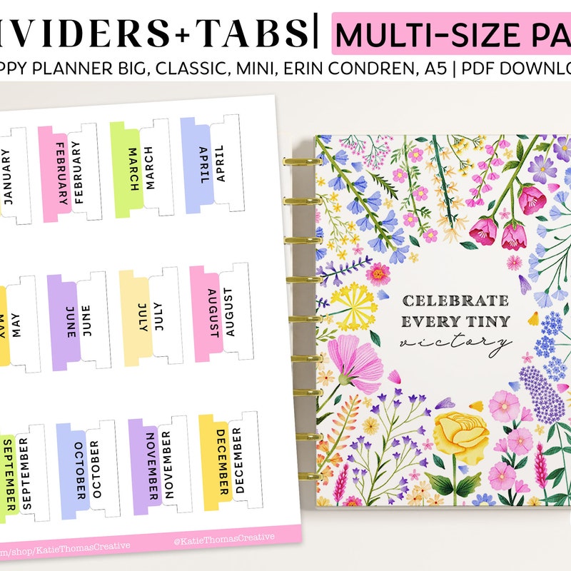 Planner Dividers - Etsy