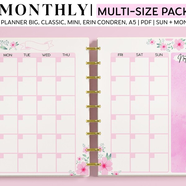 Printable Planner Pages - Etsy