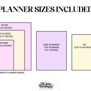 Printable Coloring DAILY Planner Inserts for Happy Planner Classic, Big ...