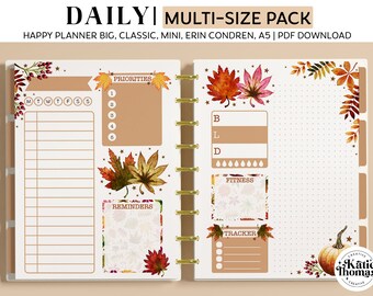 Fall Autumn Printable Planner Printable Fall Planner Fall - Etsy