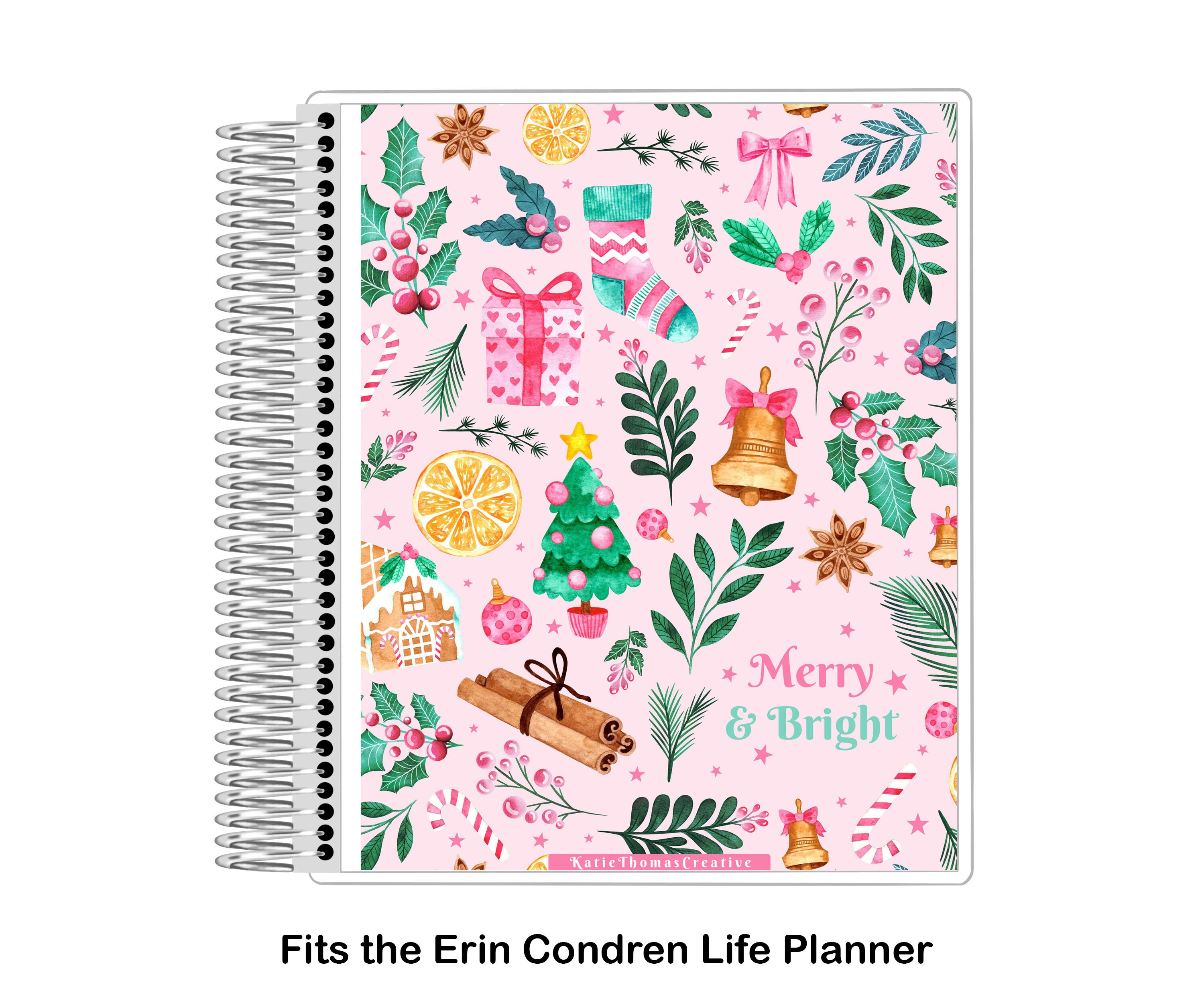 Christmas December Printable Planner or Notebook Cover for | Etsy