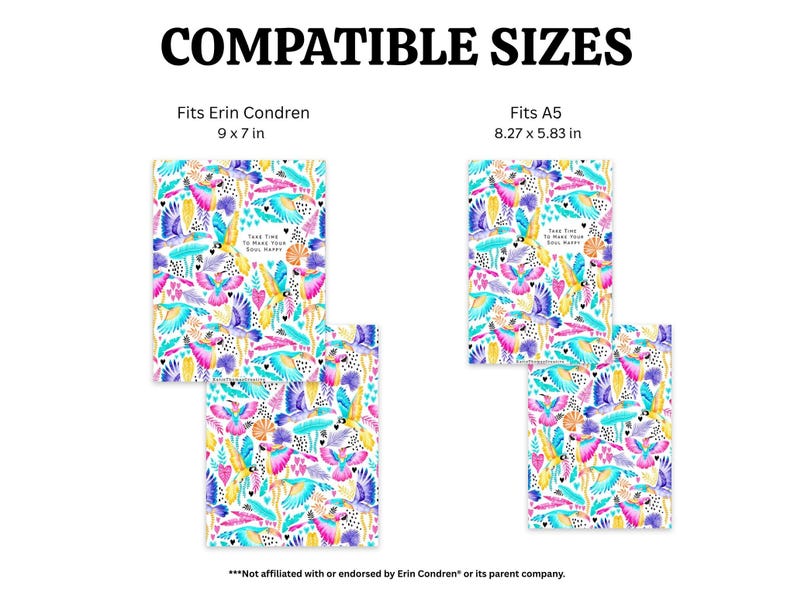Summer Jungle Theme Printable Planner or Notebook Cover Fits Happy ...
