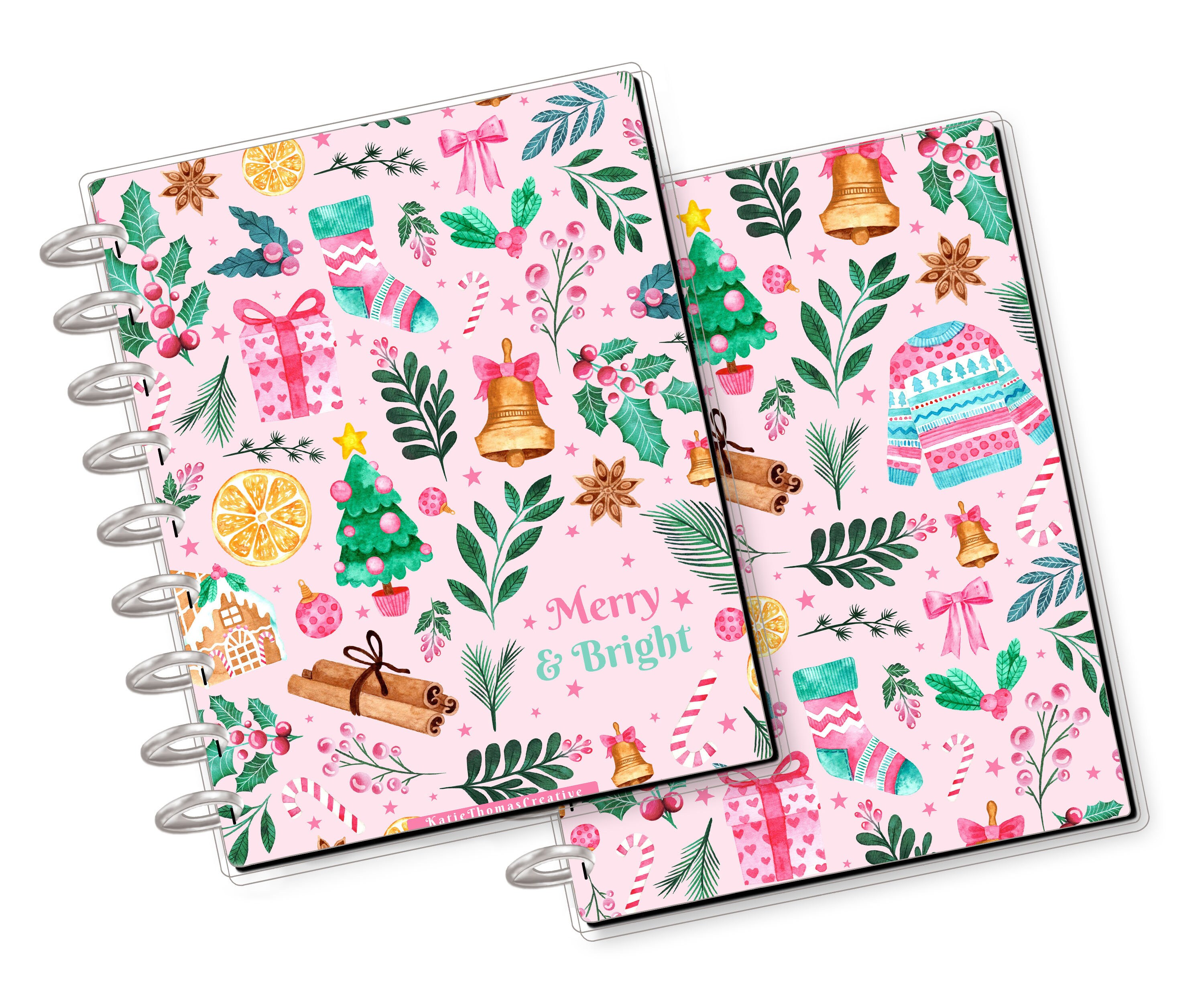 Christmas December Printable Planner or Notebook Cover for | Etsy