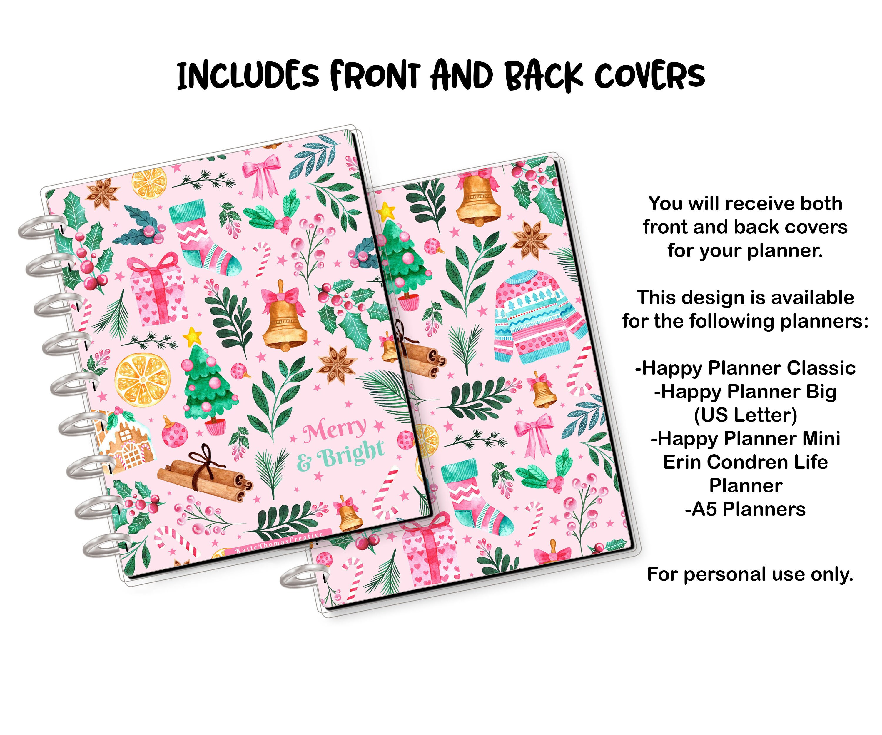 Christmas December Printable Planner or Notebook Cover for | Etsy