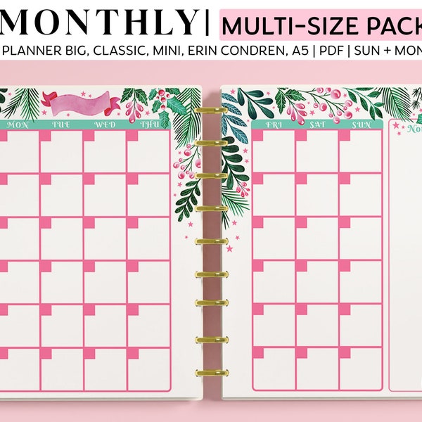Monthly Planner - Etsy