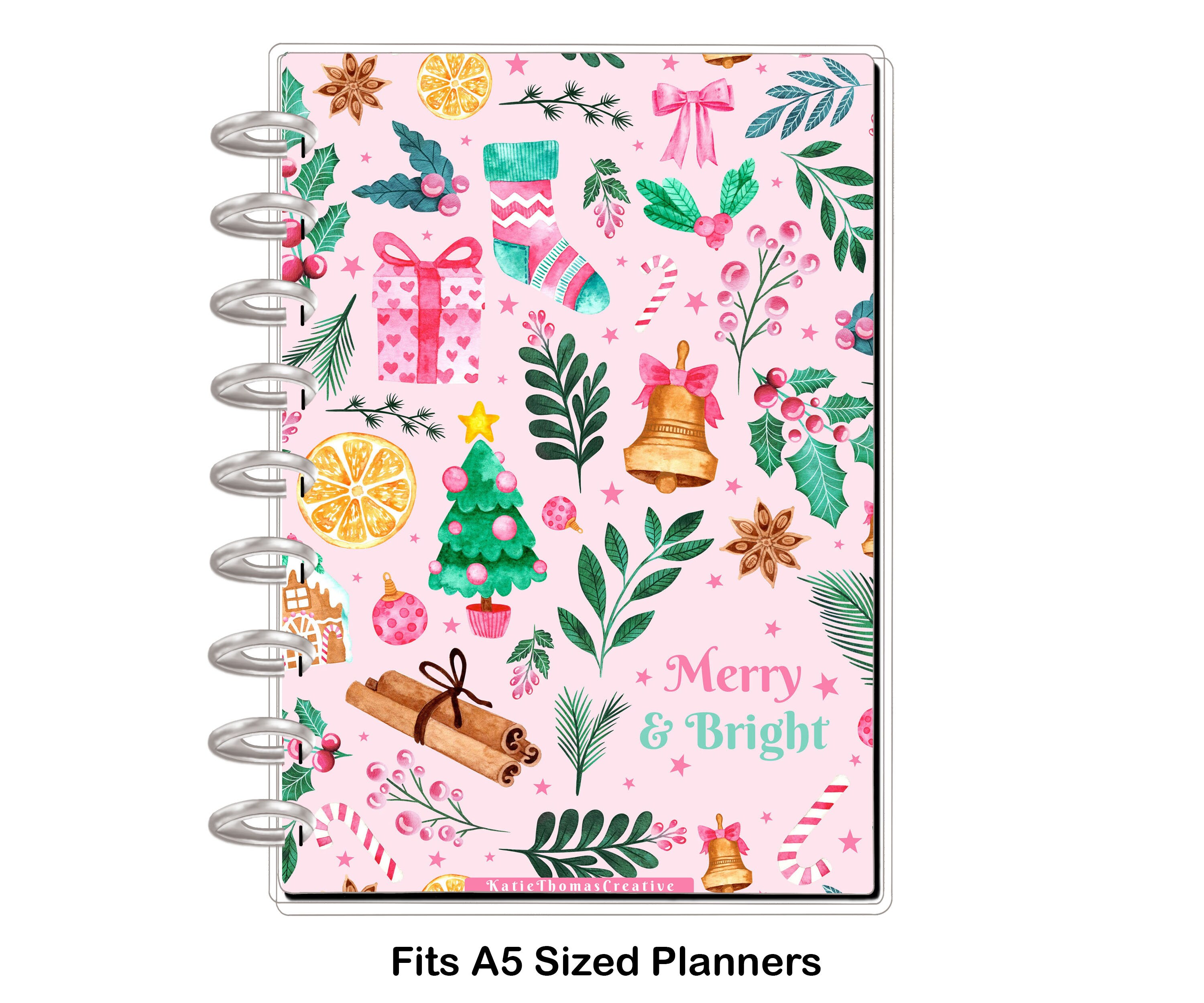 Christmas December Printable Planner or Notebook Cover for | Etsy