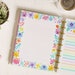 Rainbow Floral Printable Letter Writing Paper, Printable Stationery ...