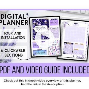 Moon and Stars Digital Planner for Goodnotes, Digital Journal, Undated ...