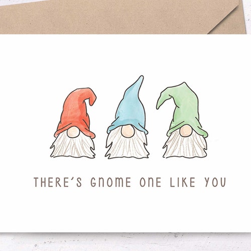 There's Gnome One Like You Garden Gnome Printable Gnome - Etsy