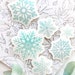 SNOWFLAKE STICKERS Waterproof Stickers Blue Snowflake - Etsy