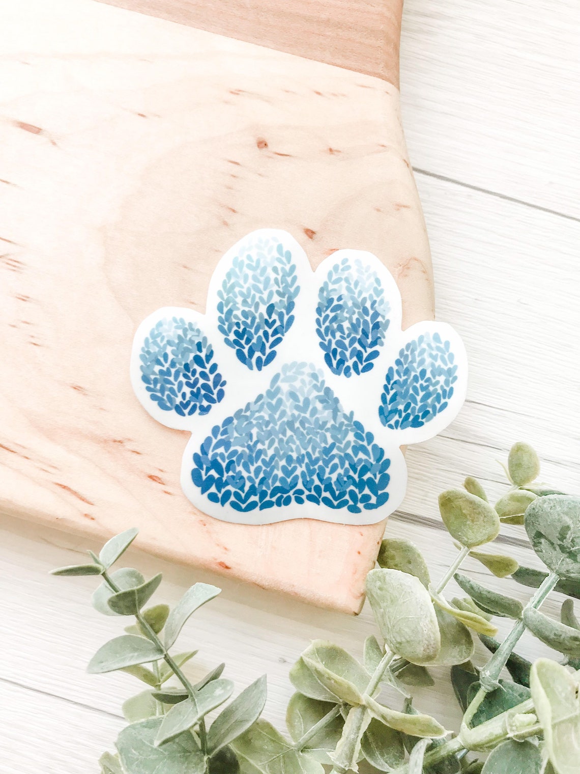 PAW PRINT STICKER Waterproof Stickers Dog Print Stickers - Etsy