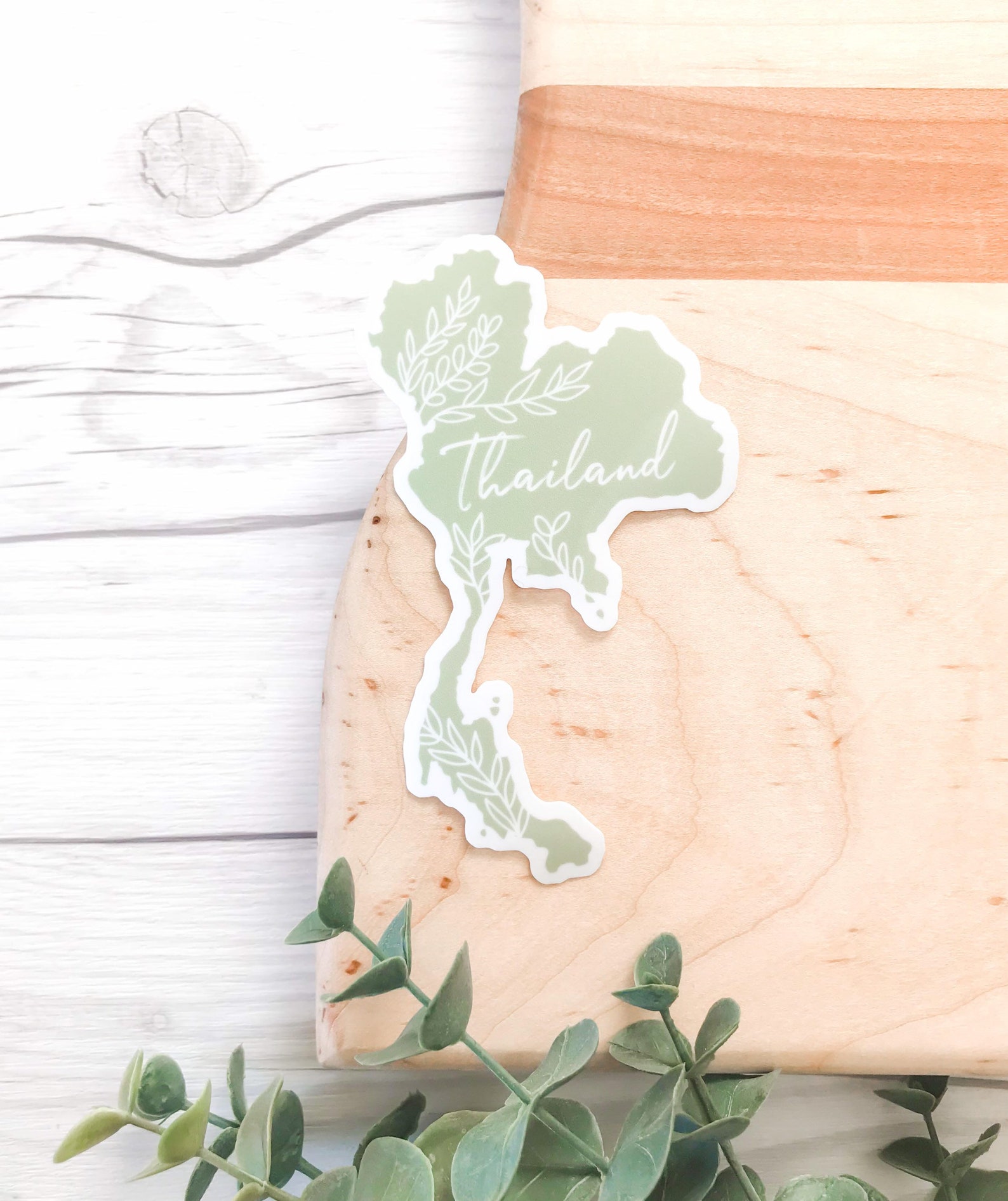 THAILAND STICKER Waterproof Stickers Country Map Stickers - Etsy