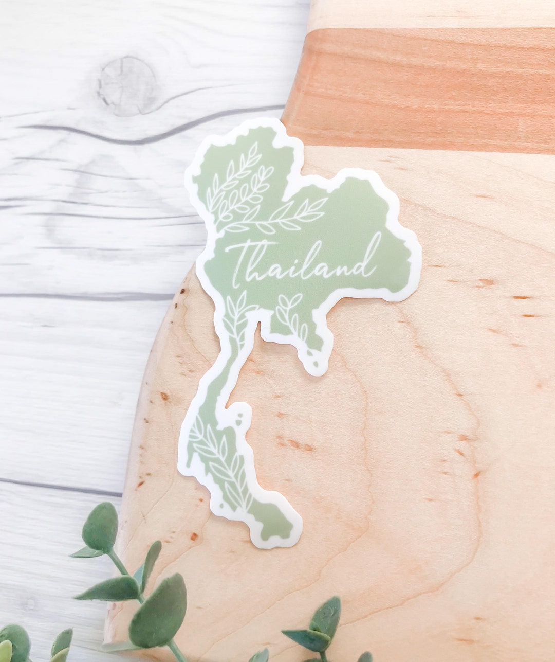 THAILAND STICKER - Waterproof Stickers, Country Map Stickers, Aesthetic ...