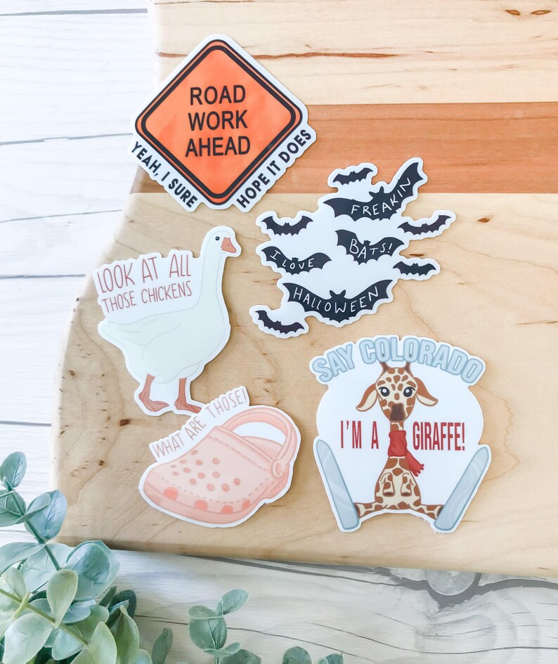 VINE STICKERS - What Are Those, Road Work Ahead, Freakin Bats, Can I ...