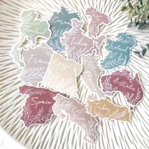 THAILAND STICKER - Waterproof Stickers, Country Map Stickers, Aesthetic ...