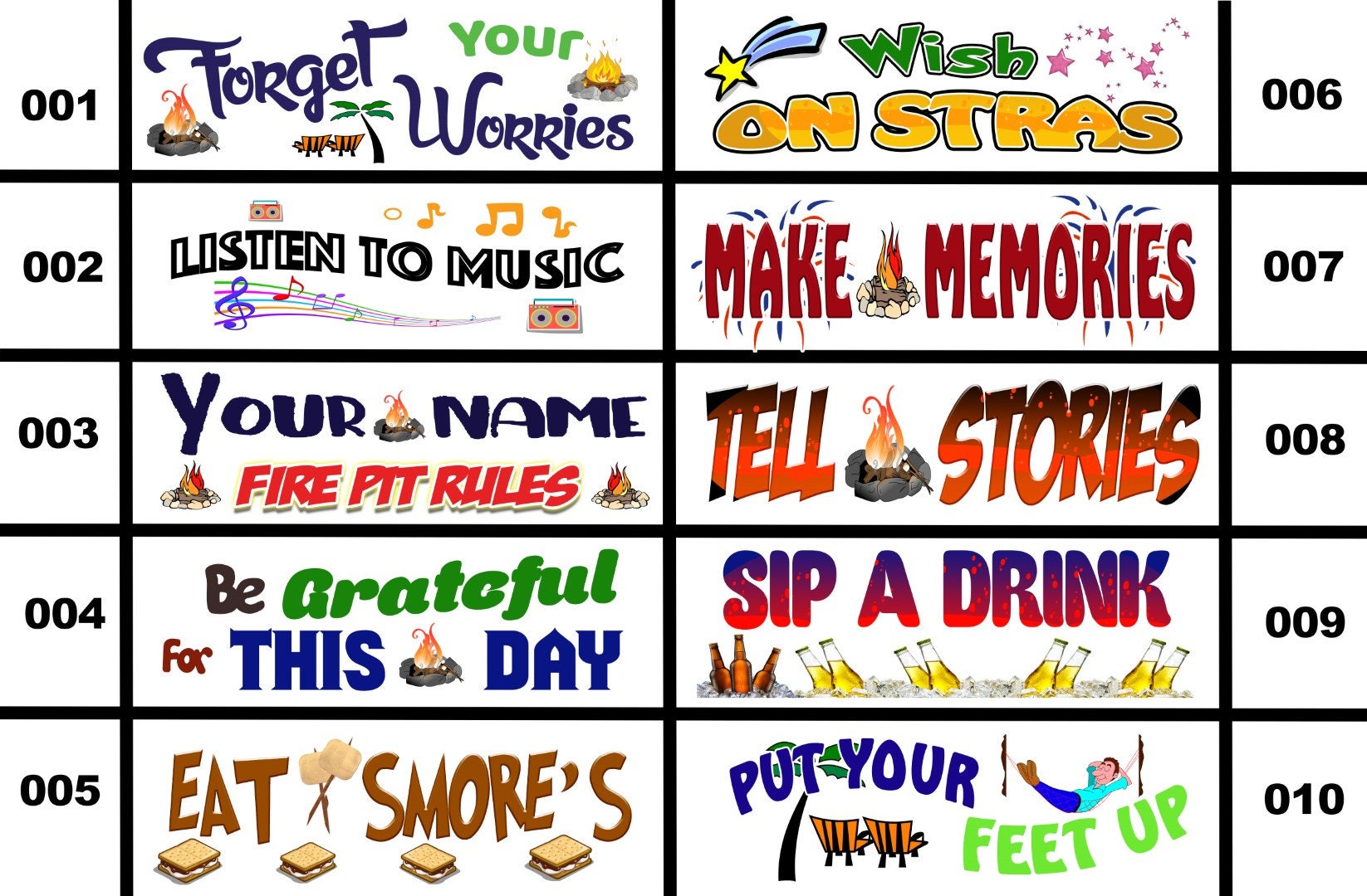 Fire Pit Sign Build Your Own Fire Pit Rules Sign Outdoor | Etsy