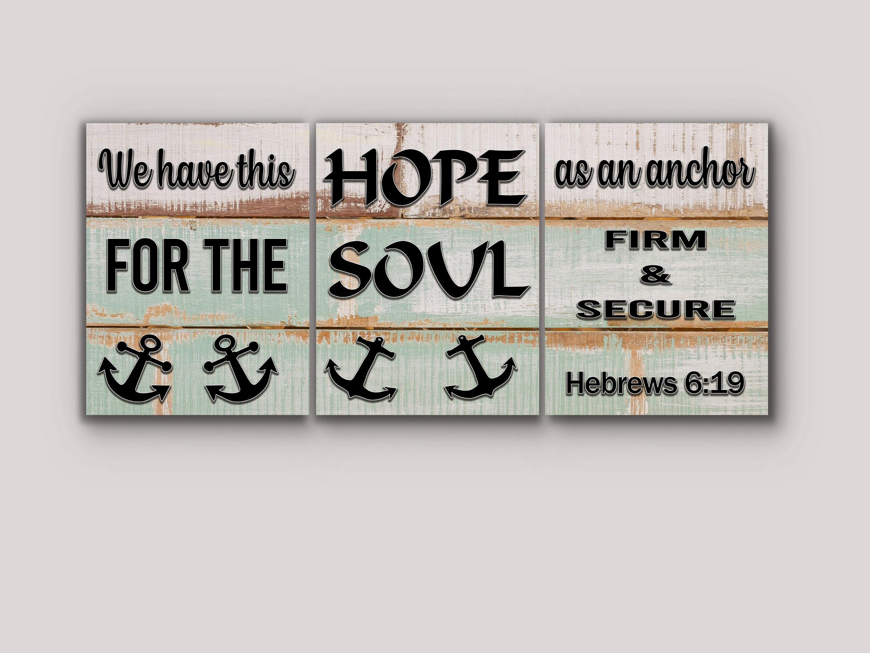 We Have This Hope as an Anchor Hebrews 6:19 Christian Wall - Etsy