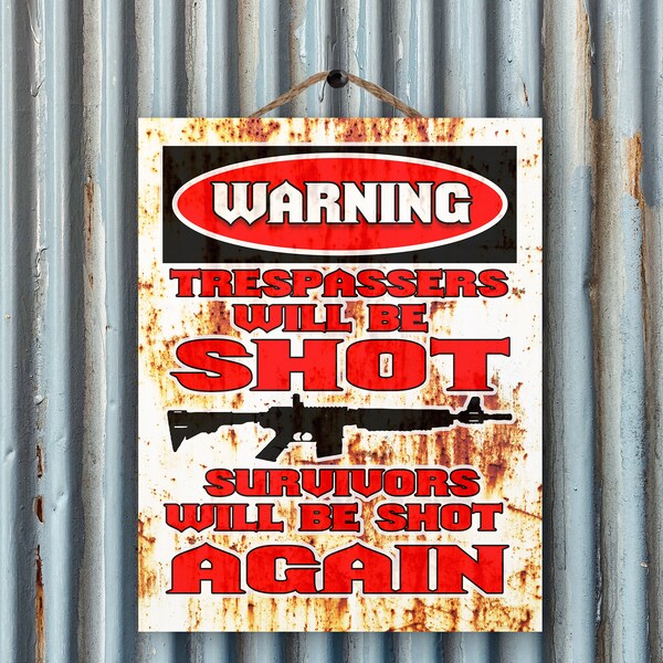 Trespassers Shot - Etsy