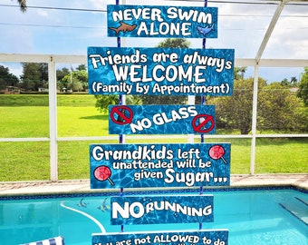 Outdoor Pool Signs - Etsy
