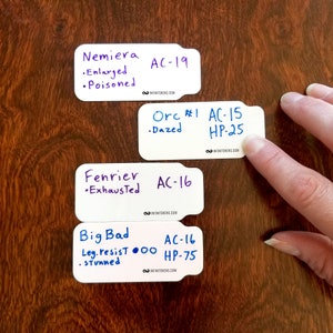Dry/wet Erase Tags - 10-pack (double-sided, Erasable, Reusable Tags for ...