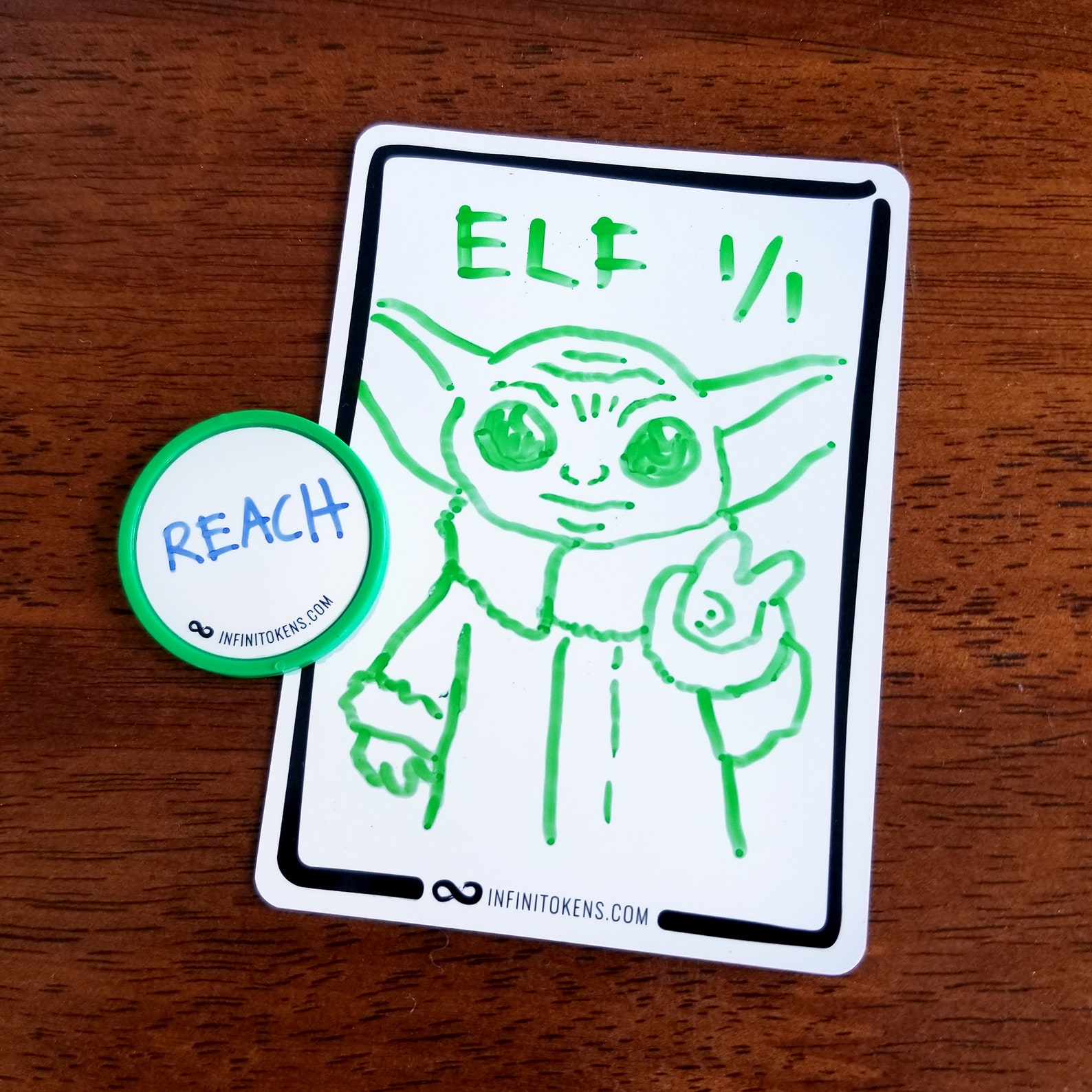 Dry Erase Cards/tokens 10-pack double-sided Erasable - Etsy