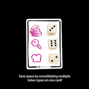 Infinitokens Dry Erase Cards/tokens - 25-pack (double-sided, Erasable ...