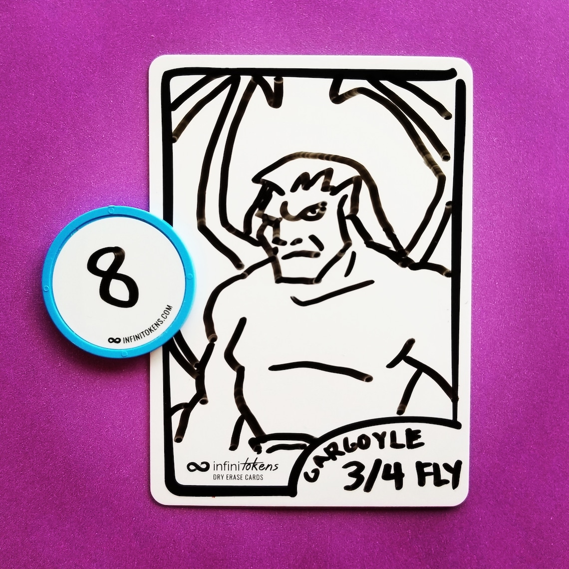 Dry Erase Cards/tokens 10-pack double-sided Erasable | Etsy