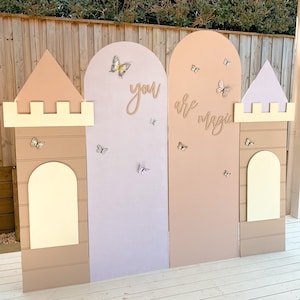 Large Arch Sign | Birthday Backdrop | Castle Backdrop | Wood Party Sign ...