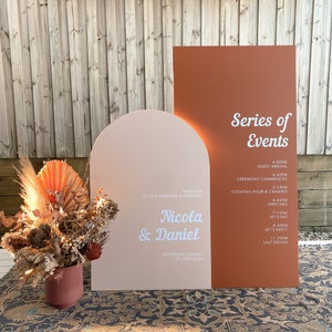 Large Arch Wood Sign | Event Signs | Custom Backdrops | Personalised ...