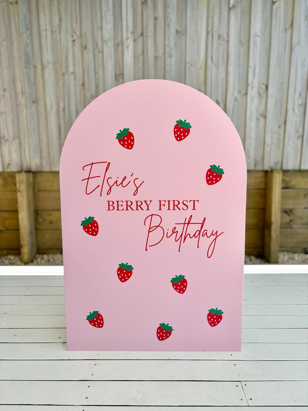 Custom Wood Arch Birthday Sign | Event Backdrop - Etsy Australia