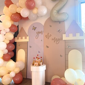 Large Arch Sign | Birthday Backdrop | Castle Backdrop | Wood Party Sign ...