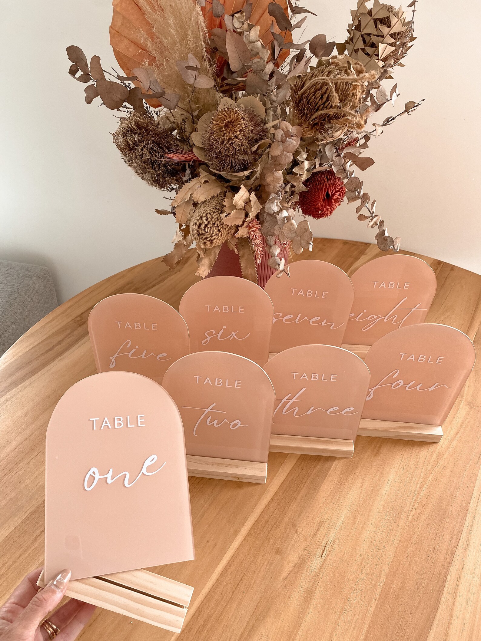 Acrylic Signs Arch Table Numbers Arch Wedding Signs - Etsy UK