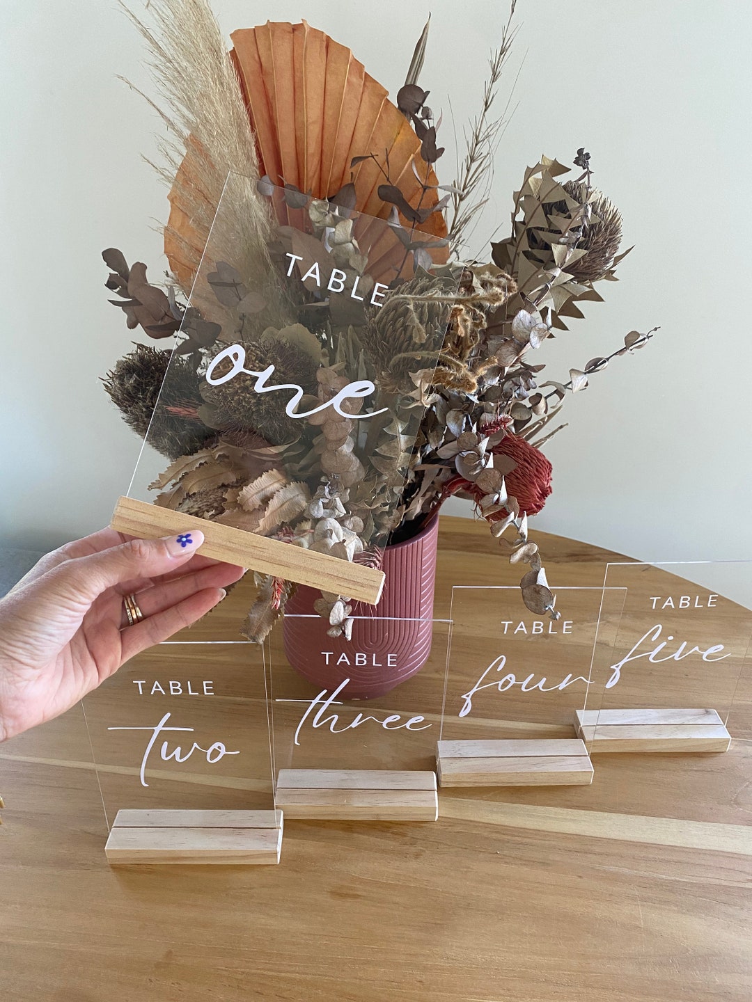 Event Table Numbers | Wedding Table Numbers | Acrylic Table Numbers ...