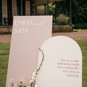 Large Arch Wood Sign | Event Signs | Custom Backdrops | Personalised ...