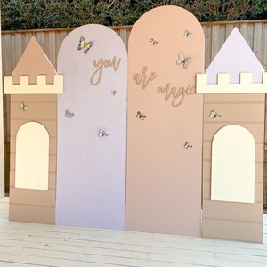 Large Arch Sign | Birthday Backdrop | Castle Backdrop | Wood Party Sign ...